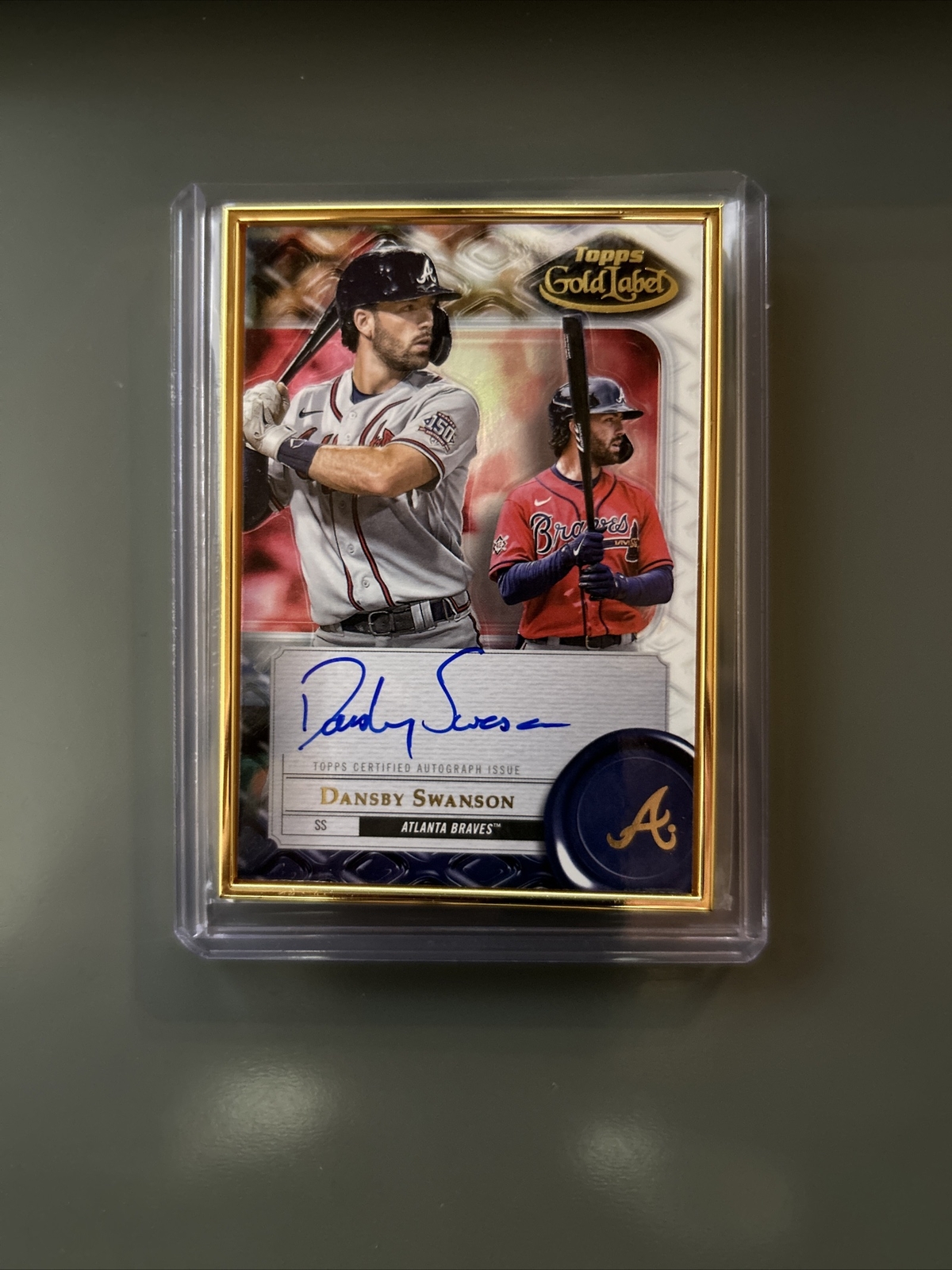 2022 Topps Gold Label - Framed Autographs Gold #FA-DS Dansby Swanson /1 ...