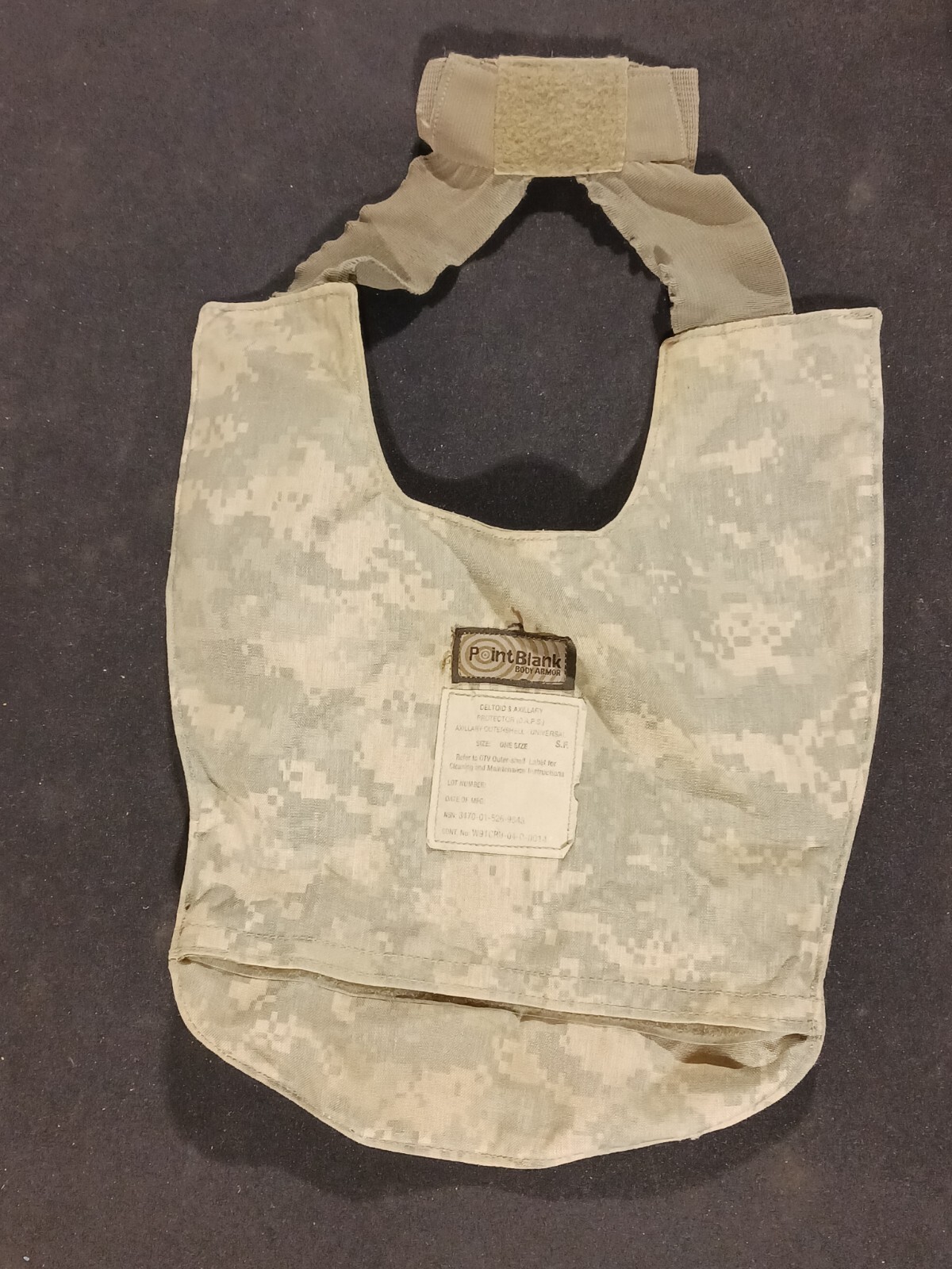 USGI UCP ACU DAPS AXILLARY PROTECTOR OUTER SHELL/NO INSERT 8470-01-526 ...