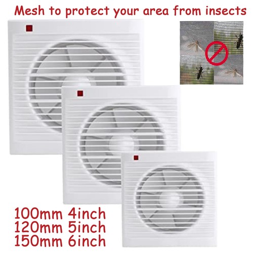 Extractor Fan Bathroom kitchen 100MM 125MM 150MM Toilet 4 5 6Inch White ...
