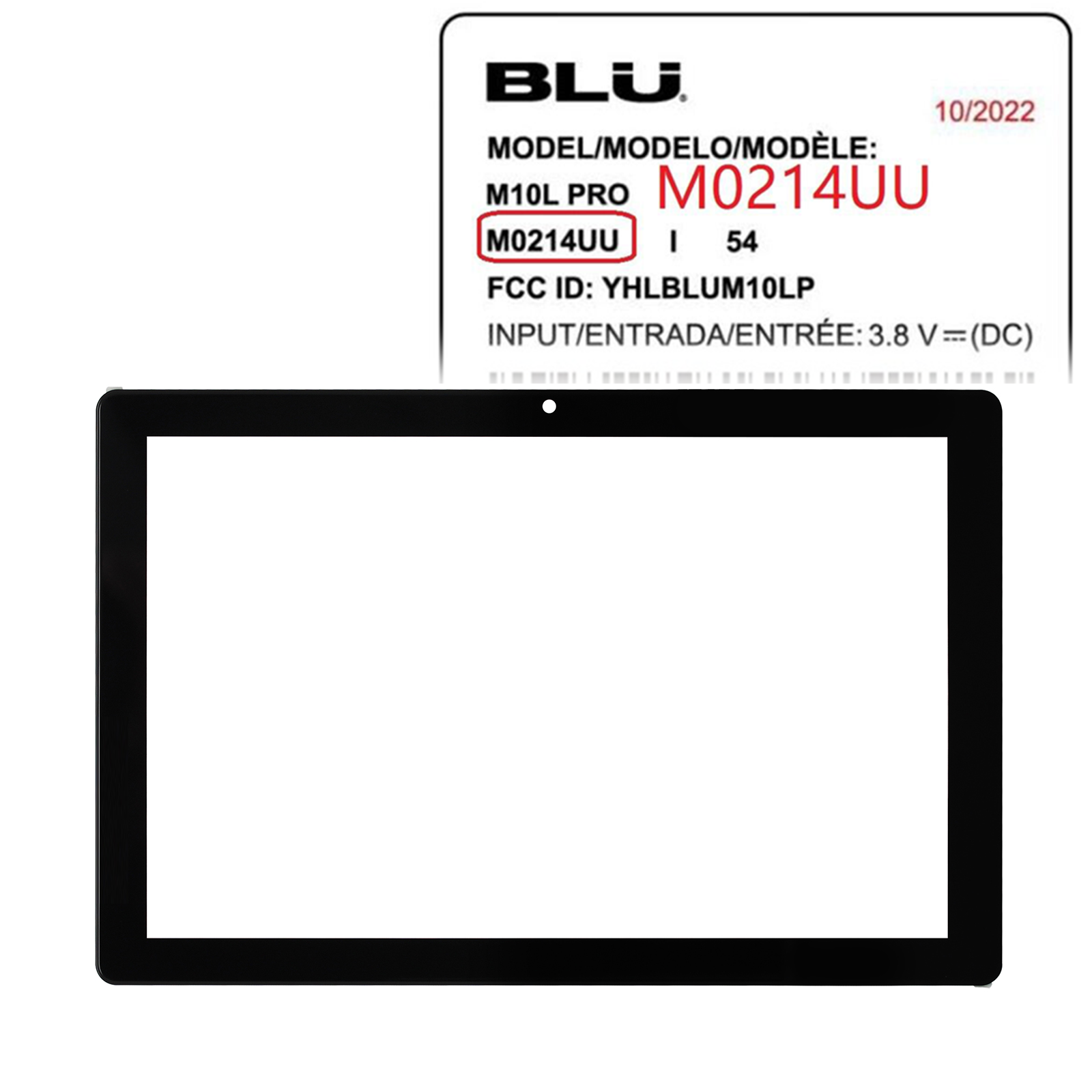 New Digitizer Touch Screen Display Panel Glass For BLU M10L Pro M0214UU ...