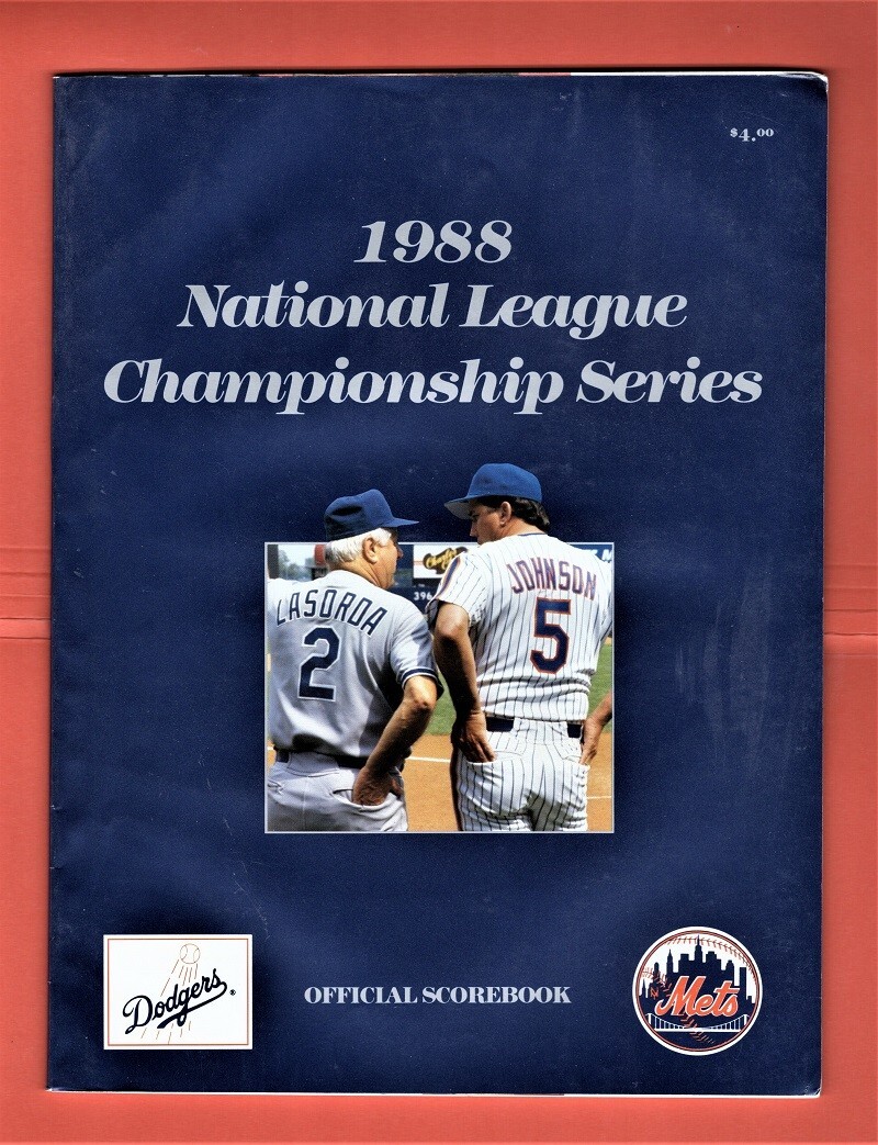 NEW YORK METS 1988 NATIONAL LEAGUE CHAMPIONSHIP SERIES vs. the Dodgers ...