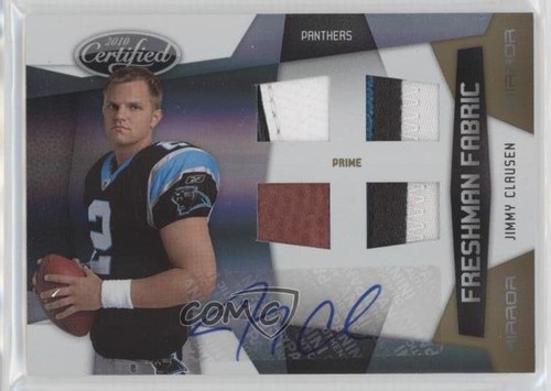 2010 Certified Freshman Fabric Mirror Gold /25 Jimmy Clausen #289 ...