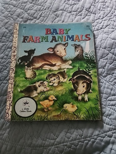 Little Golden Book Baby Farm Animals by Garth Williams 1958 1971 9th ...