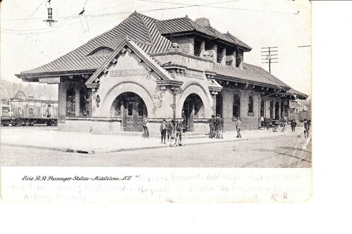 Middletown, NY Erie Railroad Station 1906 | eBay