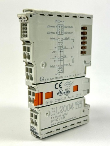 Beckhoff EL2004 4 Canal Numérique Borne de Sortie 24 V Dc , 0,5 A | eBay