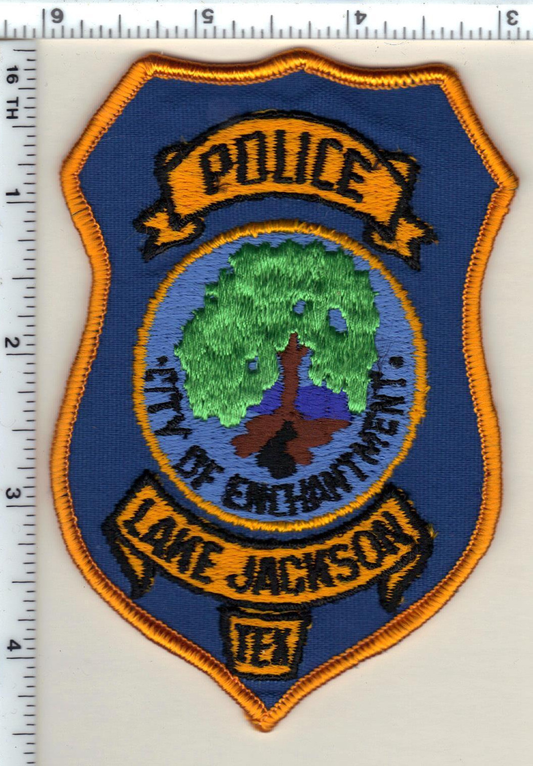 Lake Jackson Police (Texas) Shoulder Patch from 1991 | eBay