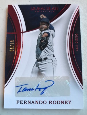 2016 Immaculate Fernando Rodney auto autograph 5/10 PADRES | eBay