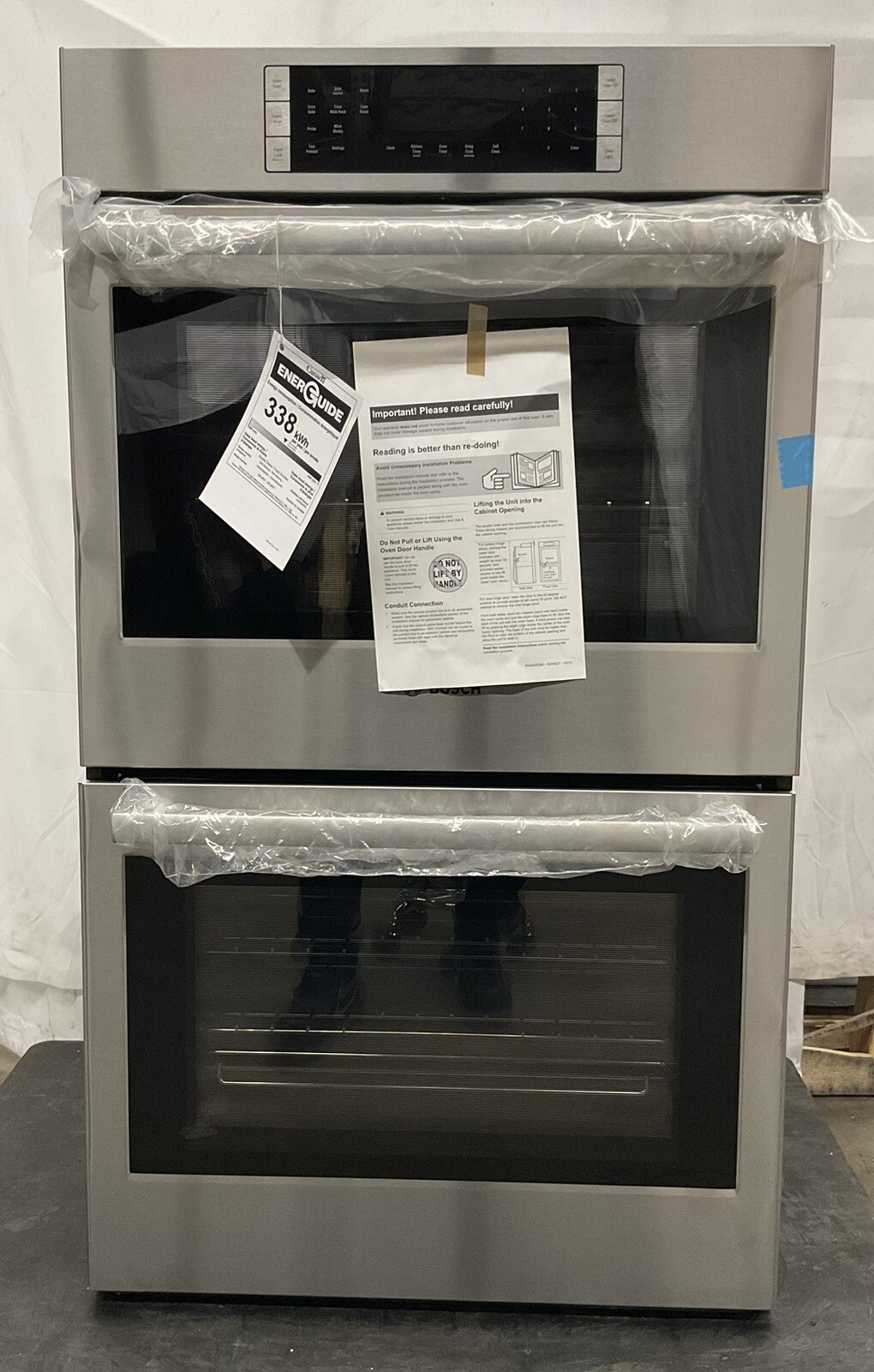 Bosch HBL8651UC 800 30" Stainless Steel Electric Double Wall Oven ...