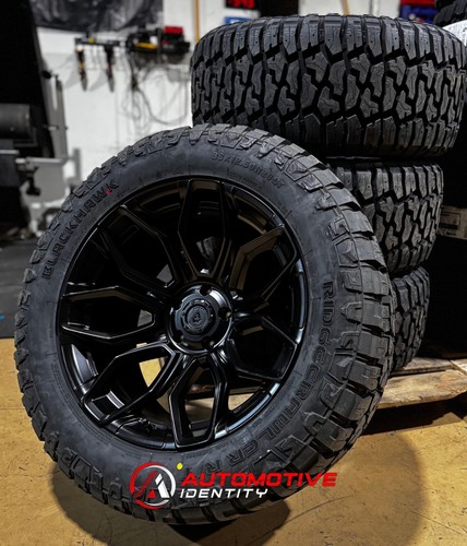 20x10 Arena A116 Cobra Black Wheels 35" RT AT Tires 5x5 Jeep Wrangler ...