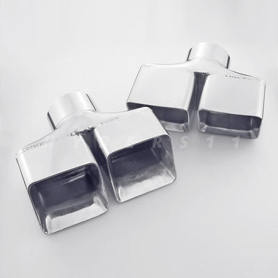 Dual Wall Staggered Quad Out Stainless Steel Exhaust Tips for ...