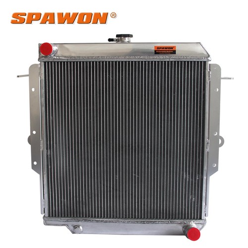 4 Row Radiator For 90-01 Toyota Land Cruiser HZJ73 Diesel 4.2L 6cyl 3 ...