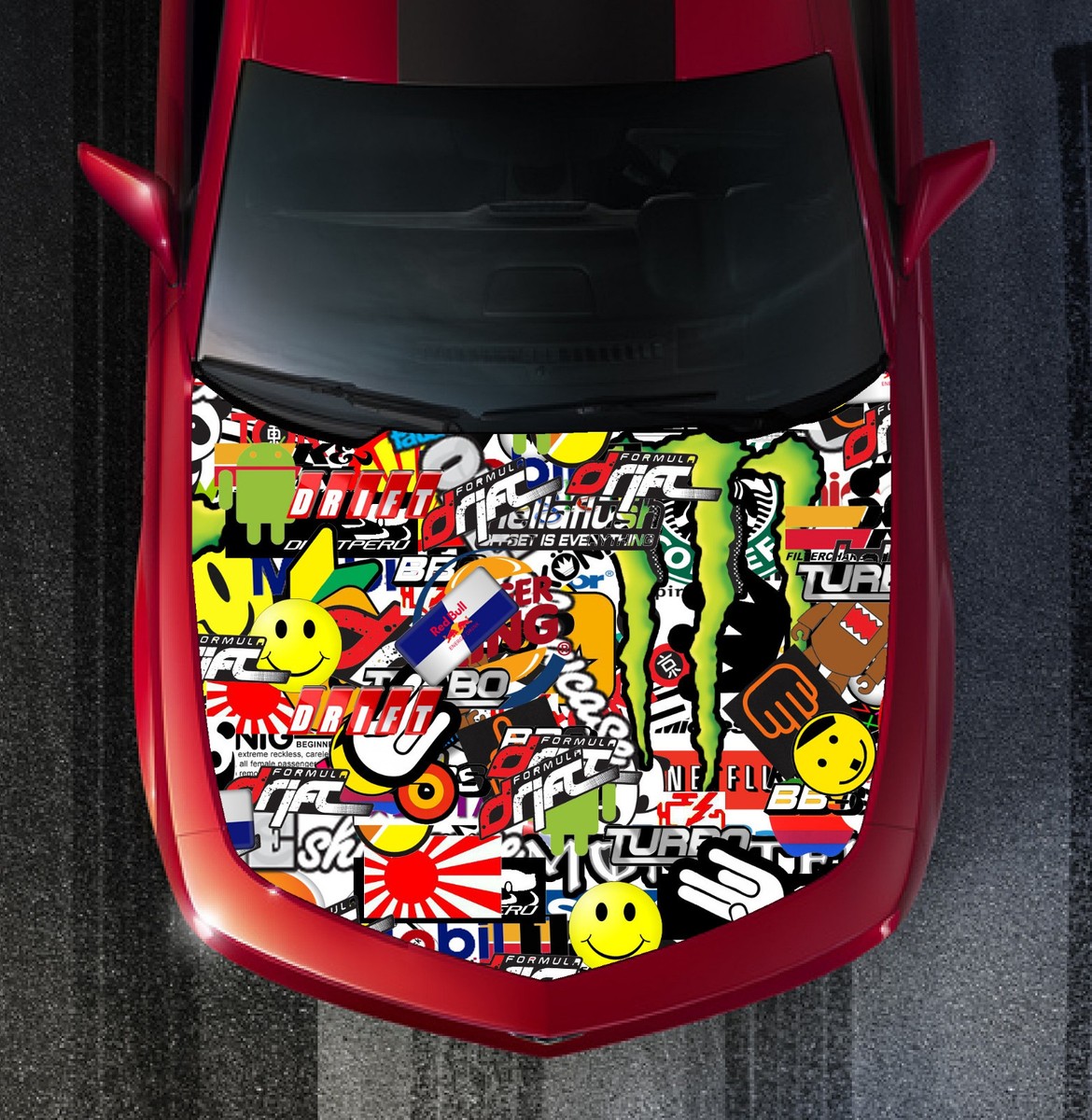 Car Hood Vinyl Wrap Graphics Vinyl Car Hood Wrap Full Color Graphics