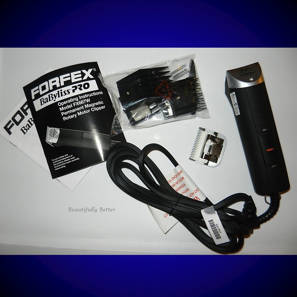 NEW!!! BABYLISS FORFEX 687 PROFESSIONAL DETACHABLE BLADE CERAMIC BARBER ...