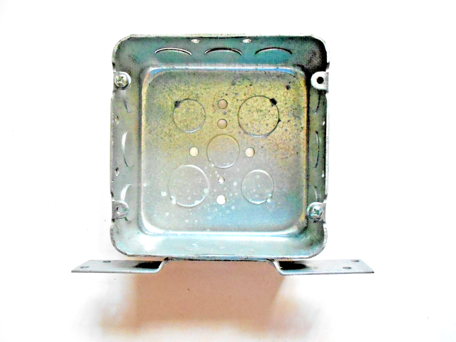 Unbranded 4.5" Silver Metal Outlet Box w/Mounting Bracket | eBay