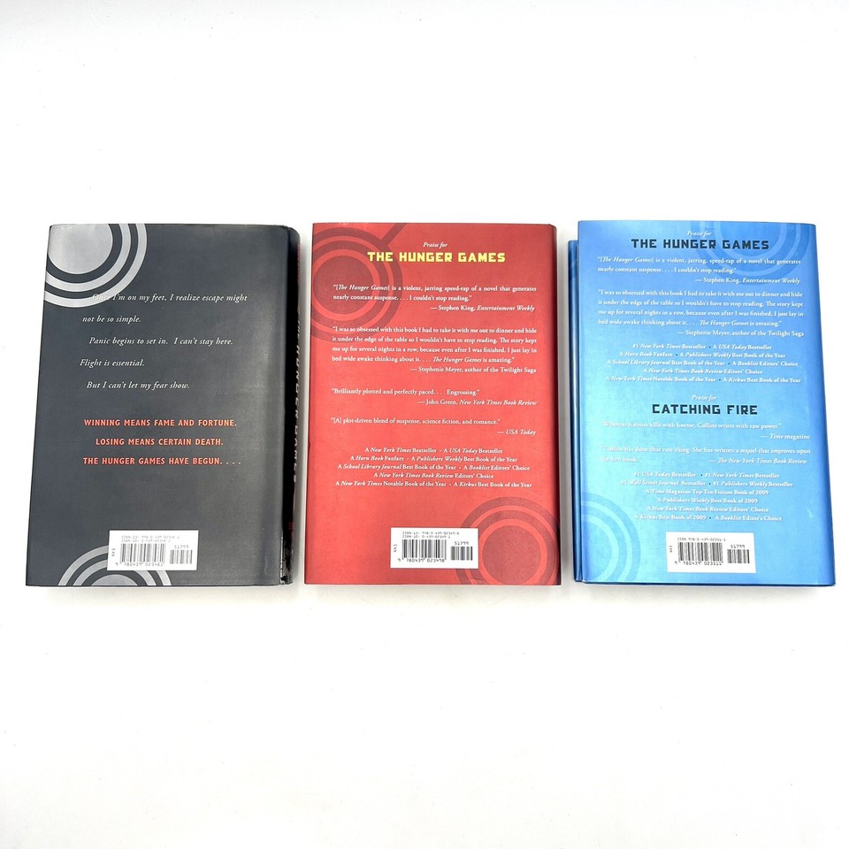 The Hunger Games Trilogy Suzanne Collins Hardcover 3 Book Set GREAT ...