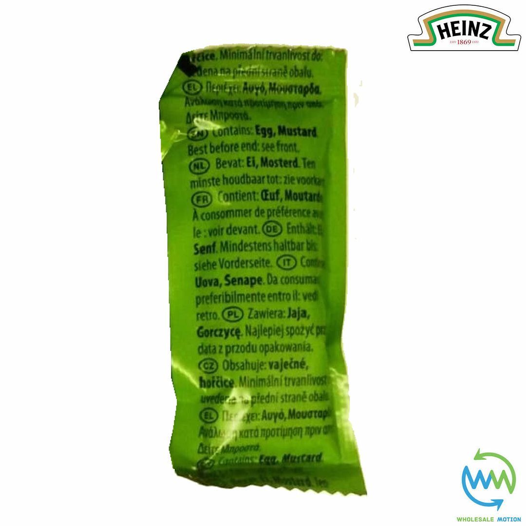 HEINZ SALAD CREAM Sachets 10.5g 10ml SAUCE Individual Single Portion ...