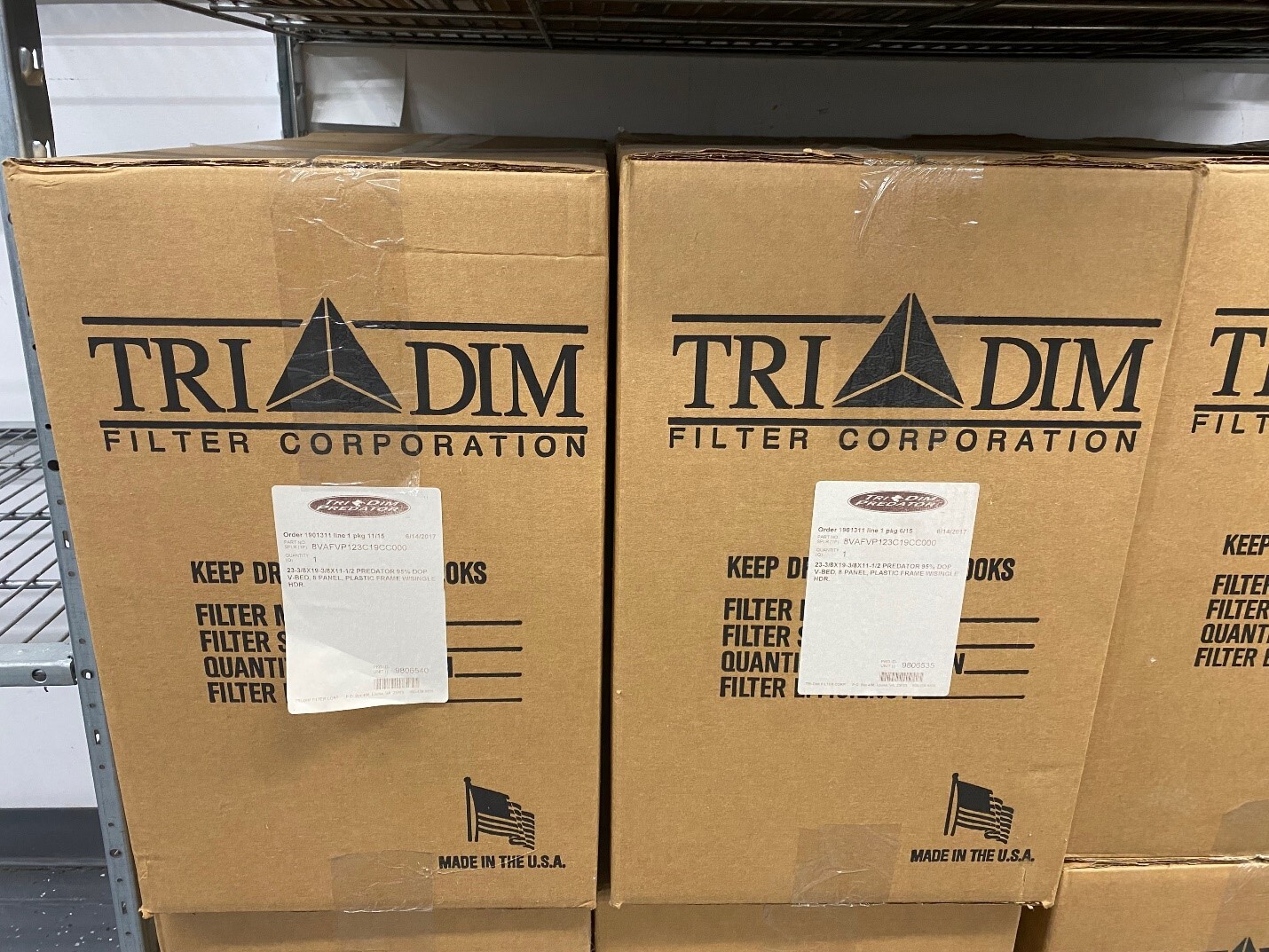 FILTER TRI DIM PREDATOR 8VAFVP123C19CC000 23-3/8X19-3/8X11-1/2 8 Panel ...