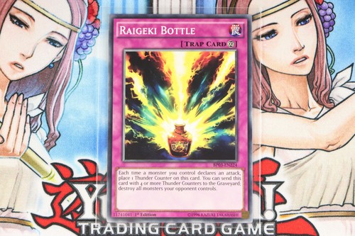 Yugioh Trap Card Raigeki Bottle BP03-EN224 1st Edition Common | eBay