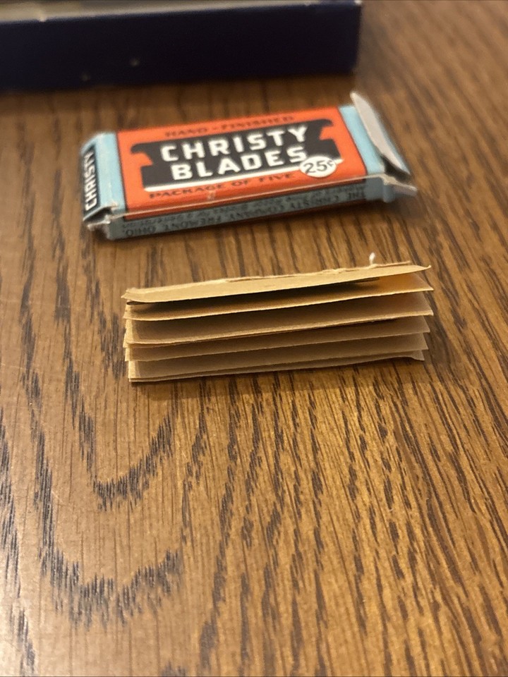 Vintage CHRISTY Safety Razor With Boxes Lot Of 3 Used Condition *READ ...