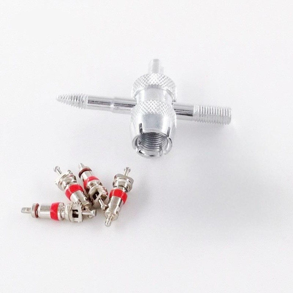 Tire Valve Core Tool Reach Tight Spaces Electroplated Iron Rod Tire ...