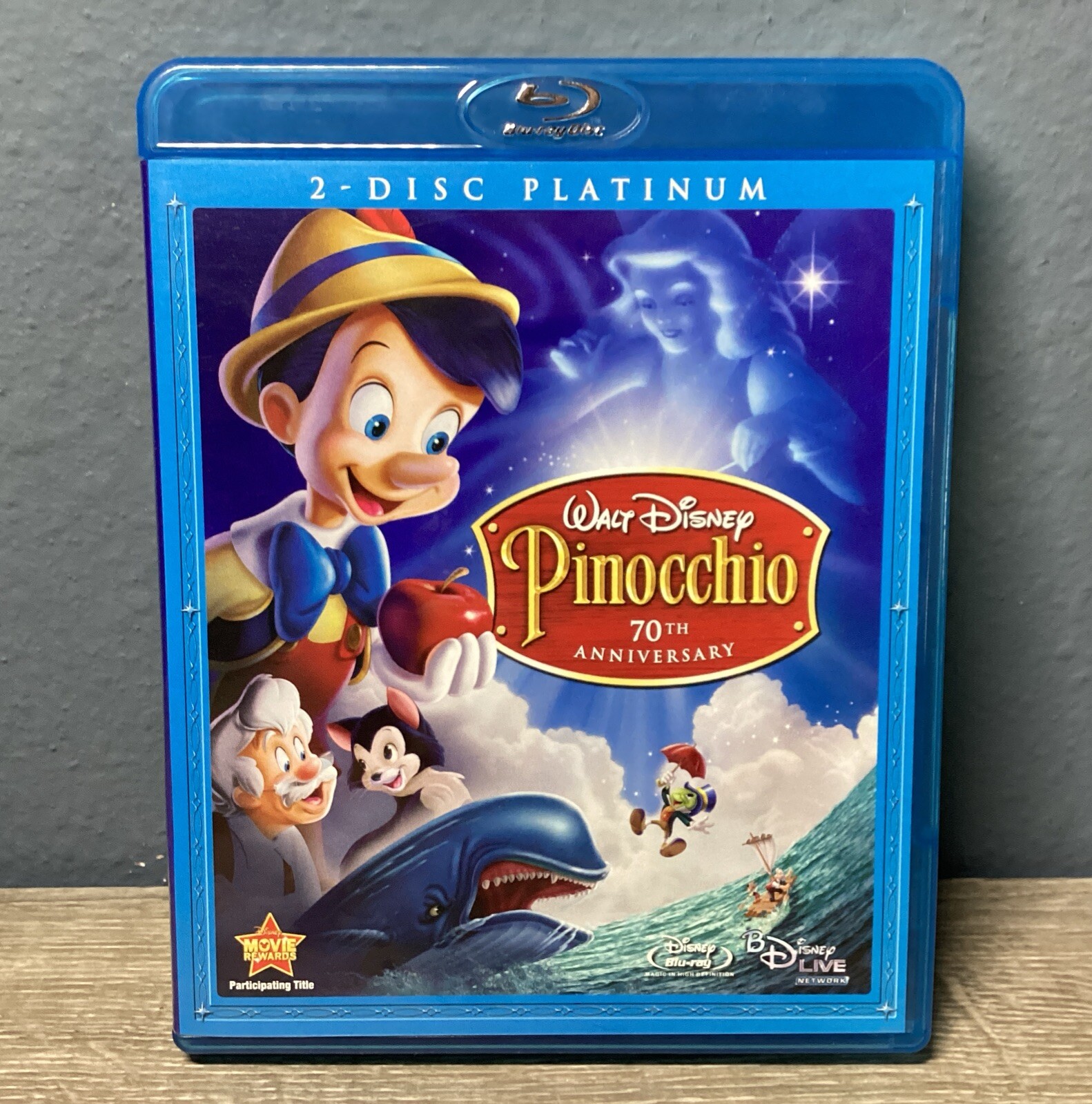 Pinocchio (Blu-ray/DVD, 2009, 3-Disc Set, 70th Anniversary Platinum ...