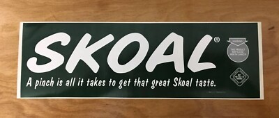 NEW SKOAL SNUFF BUMPER STICKER FROM 1998 ORIGINAL OWNER | eBay