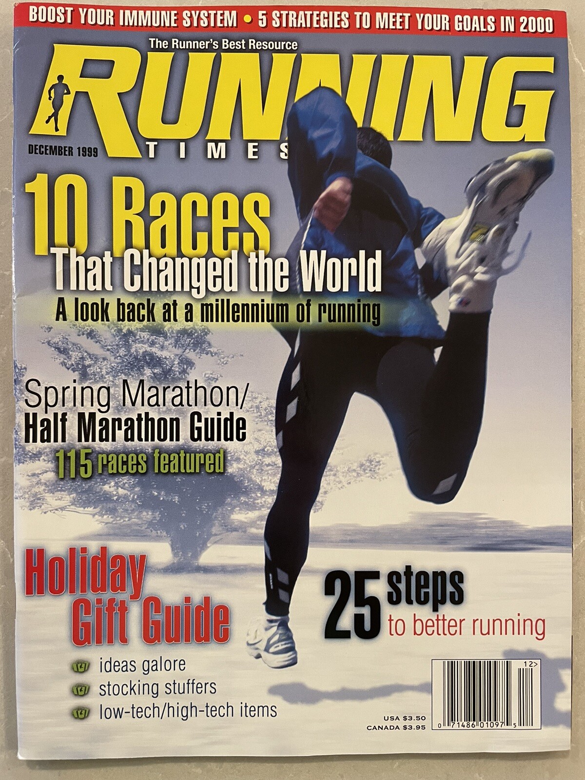 1999 Running Times Magazine December Dathan Ritzenhein in HS, 2 Nike ...