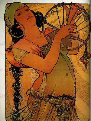 ALPHONSE MUCHA SALOME 1897 OLD MASTER ART PAINTING PRINT POSTER REPRO ...