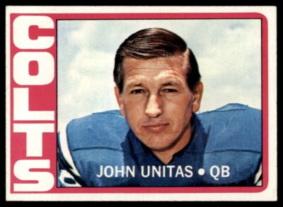 1972 Topps Football John Unitas (A) Baltimore Colts #165 | eBay
