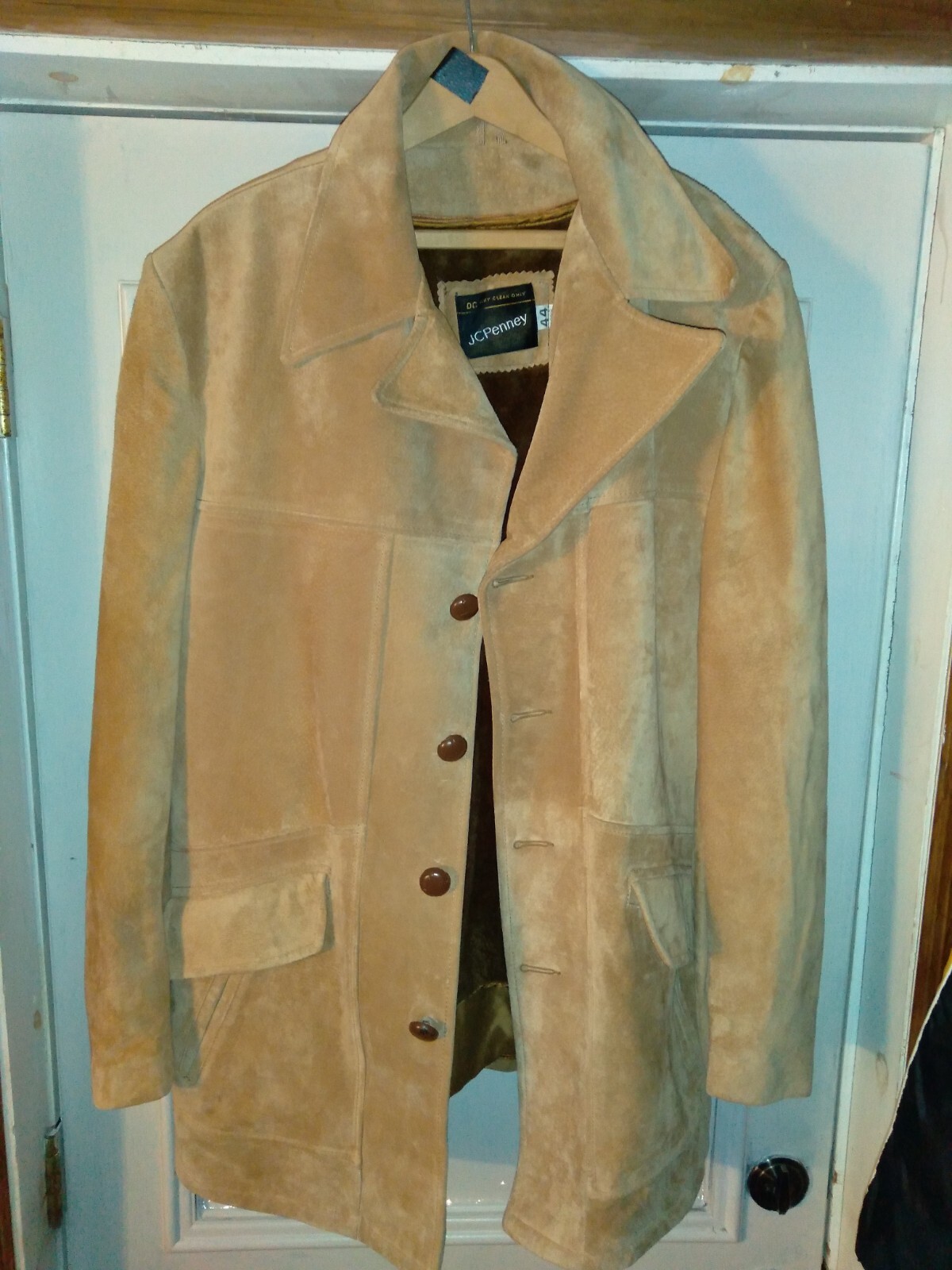 Vintage Wolverine Super Suede Pig Skin Leather Jacket… - Gem