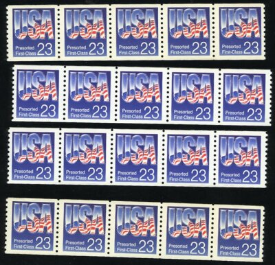 US #2608 23¢ violet blue Presorted First-Class "USA" wholesale lot 20 ...