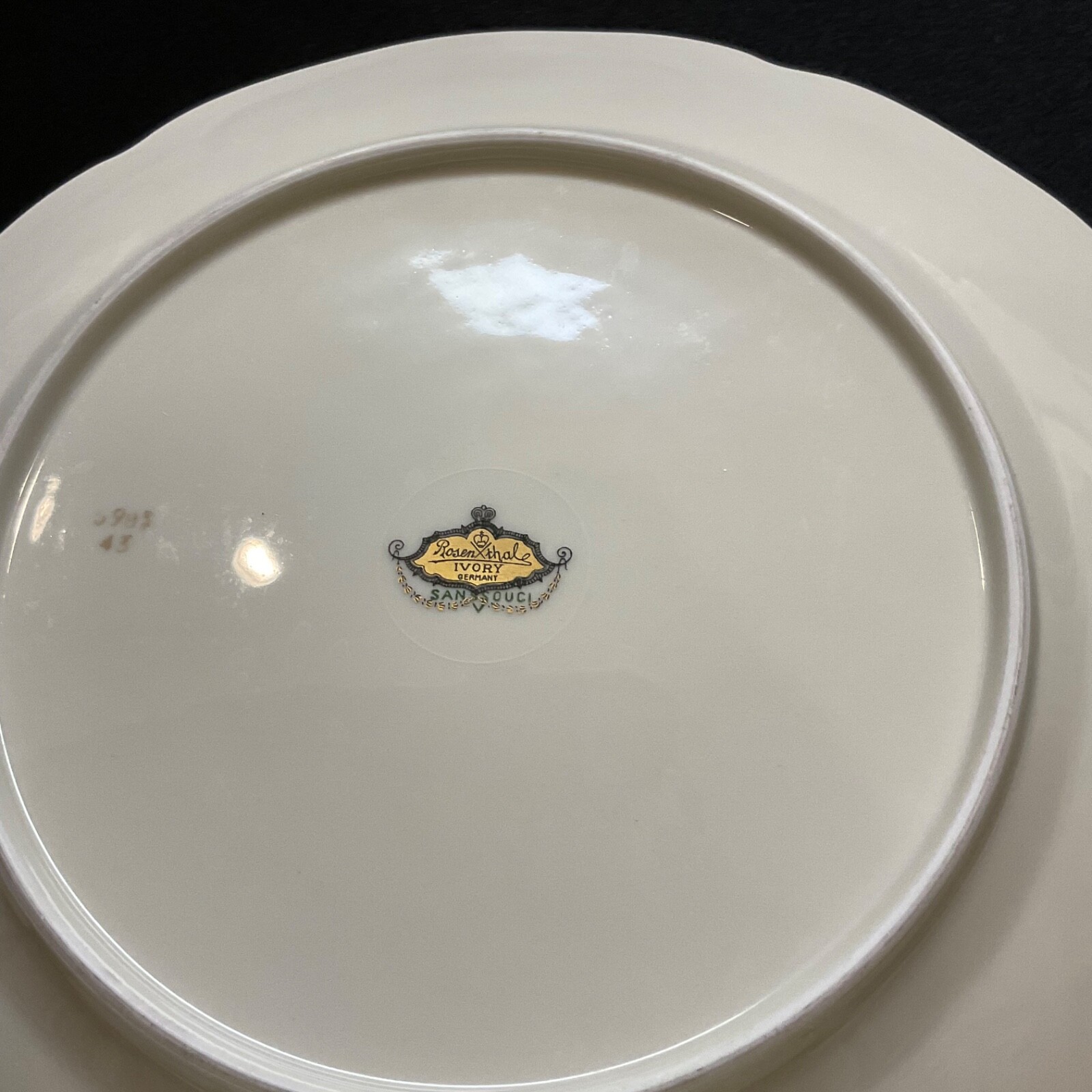 Hand Painted German Dinnerware Service for 12 Rosenthal Diplomat 123 Pc ...
