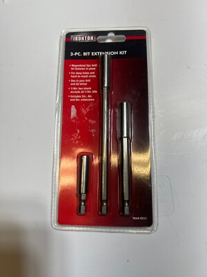 3pc Magnetic Bit Extensions Holder 1/4 Hex Shank 2" 4" 6" Quick Change ...
