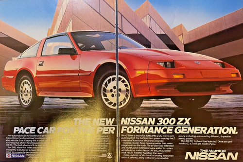 1985 Magazine Advertisement Nissan 300 ZX Sports Car | eBay