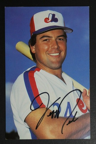 Jeff Reed 1987-88 Montreal Expos Signed Autographed 3x5 Postcard Photo ...