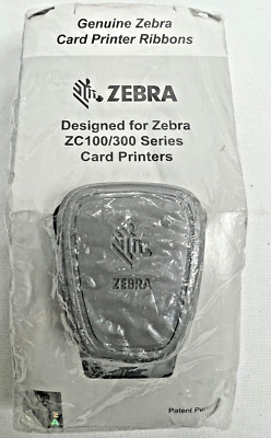 new Zebra Genuine ZC100/300 Series Card Printer Ribbon black 800100-101 ...
