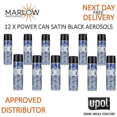 12 X U-POL POWER CAN AEROSOLS 500ML UPOL SPRAY PAINT RATTLE CANS ...