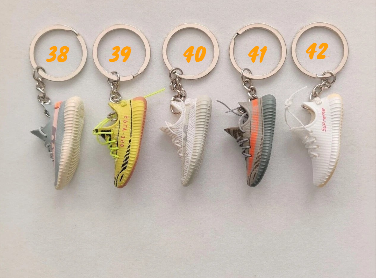 Mix Style 1/6 Mini Shoe Removable Keychain A Pair + Shoe Box Small ...