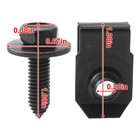 Front Bumper U-Nut M6x1.0 + HEX Bolt FOR GM 11503834 11503714 11503716 ...