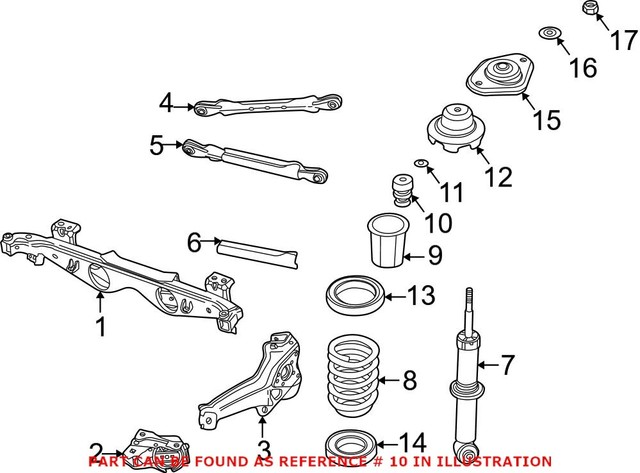 MINI Genuine R56 R58 R60 R61 Rear Shock Absorber Strut Bump Stop ...
