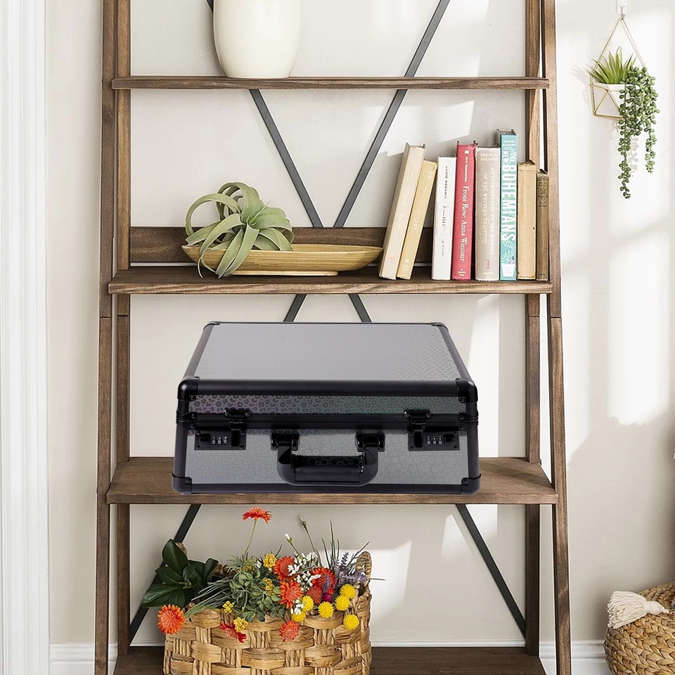 160 PSA Graded Card Storage Box Lockable 4-Slot Sports Card Case w ...