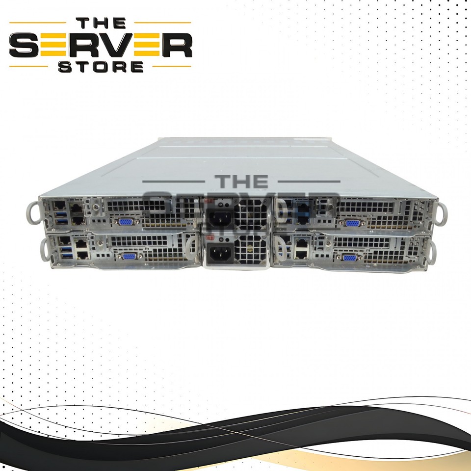 SuperMicro 2U 4-Node Cluster 2x 2.2GHz 12C 8x 10GbE - Custom Server ...