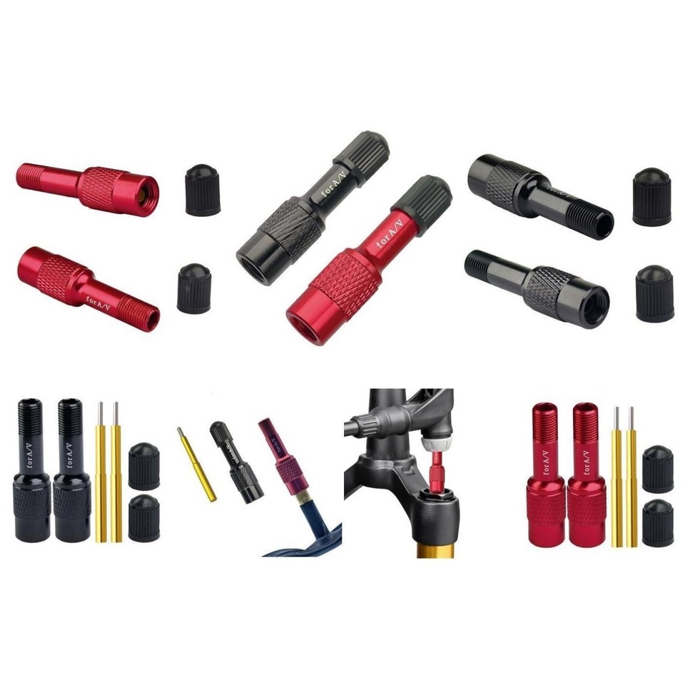 Inner Tube Valve Bike Valve Adapter Easy Inflation Rubber Sealing Ring ...