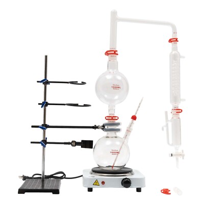 Organic Chemistry Lab Glassware Glass Kit Distillation Equipment Set ...