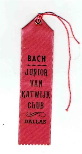 Bach Junior Van Katwijk Club Pink Ribbon Dallas Texas | eBay