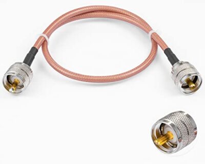 PL 259 Cable UHF Male PL-259 to UHF Male PL-259 Low Loss Coax Cable UHF ...