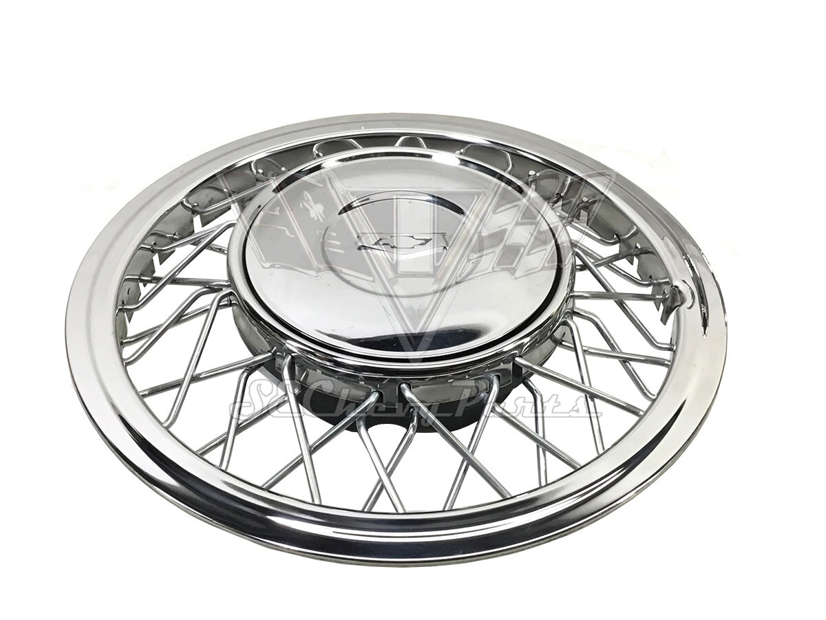 1955 Chevy Bel Air Wire Wheel Cover Hubcap SET RESTORED | eBay