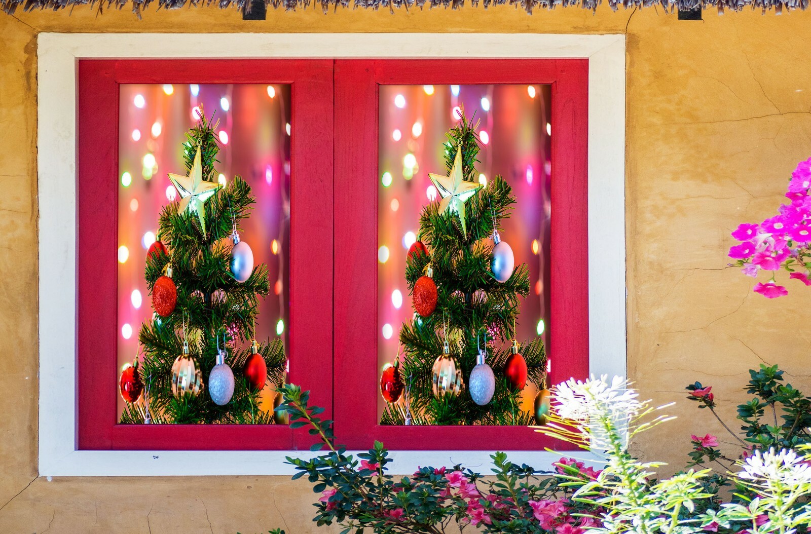 3D Star O39 Christmas Window Film Print Sticker Cling Stained Glass ...