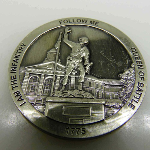 INFANTRY MA FOLLOW ME CHALLENGE COIN | eBay