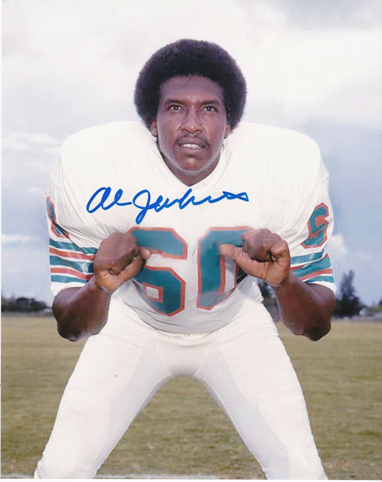 AL JENKINS MIAMI DOLPHINS 17-0 1972 ACTION SIGNED 8x10 | eBay